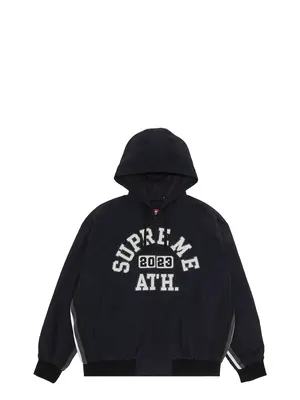 Supreme Appliqué Hooded Track Jacket - Black