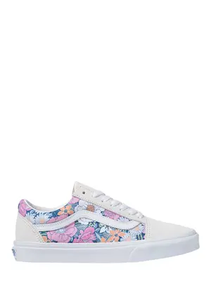 VANS Old Skool Retro Floral Sneakers - White