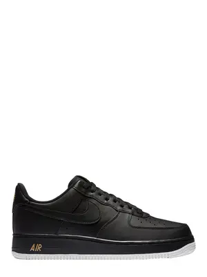 Nike Air Force 1 Low '07 'leaf Crest Logo' Sneakers - Black
