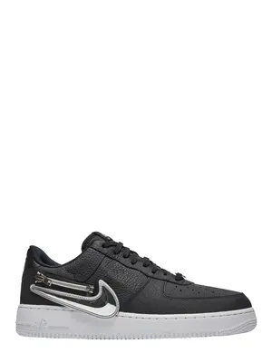 Nike Force 1 '07 Premium 'silver Swoosh' Sneakers - Black