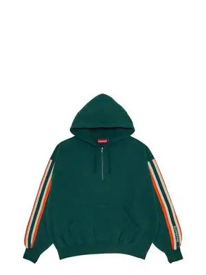Supreme Half Zip Hooded Sweatshirt - Green