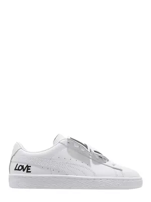PUMA Basket Badge Hndwrttn Sneakers - White
