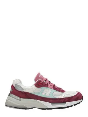 NEW BALANCE Kith X 992 Made In Usa 'kithmas Collection Burgundy Reef' Sneakers - Red