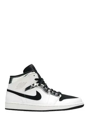 JORDAN 1 Mid High-top Sneakers - Silver