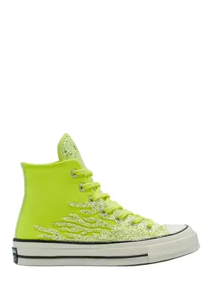 CONVERSE Chuck 70 High Archival Glitter Flame - Green