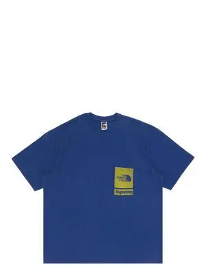 Supreme X The North Face Printed Pocket Tee 'navy - Blue