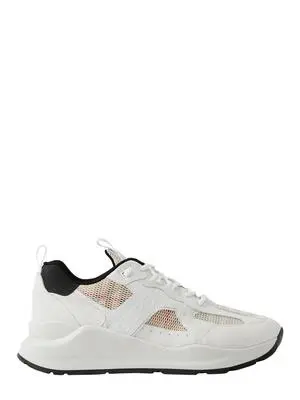 Burberry Check Sneakers - White