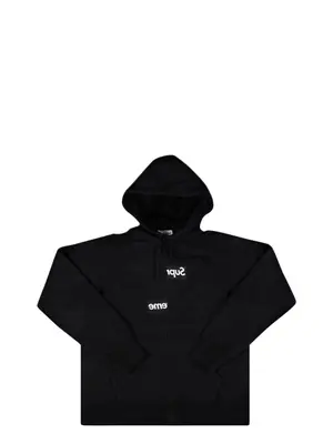 Supreme X Comme Des Garçons Shirt Split Box Logo Hooded Sweatshirt - Black