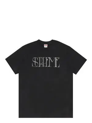 Supreme Trademark Tee 'black' Black