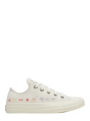 CONVERSE Chuck Taylor All Star Low Embroidered Floral - White