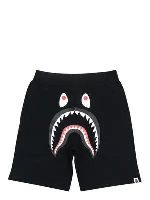 A BATHING APE Shark Sweatshorts - Black