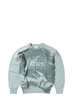 Aries Sunbleached Temple Sweatshirt - Grey