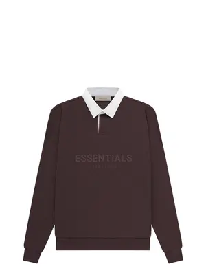 Fear Of God Waffle Henley Rugby - Brown