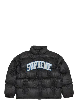 Supreme Mesh Jersey Puffer Jacket - Black