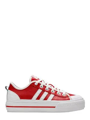 Adidas Nizza Rf Platform Heart Embossed Sneakers - Red