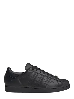 Adidas Superstar Allover Debossed Trefoils Sneakers - Black