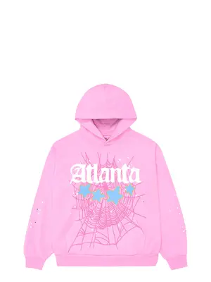 SP5DER Atlanta Graphic Hoodie - Pink
