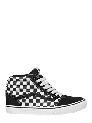 VANS Ward High Checkerboard Sneakers - Black