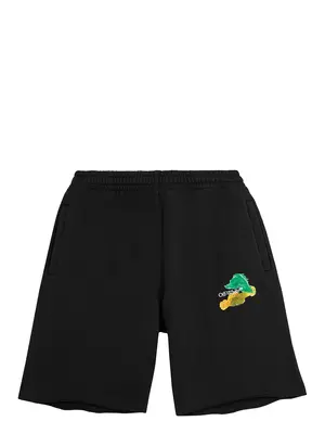 Off-White Brush Arrow Sweatshorts - Black