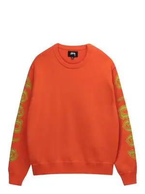 StÜssy Sleeve Logo Sweater - Orange