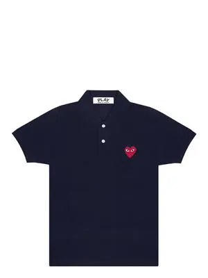 Play Comme Des Garcon Heart Polo 'navy - Blue