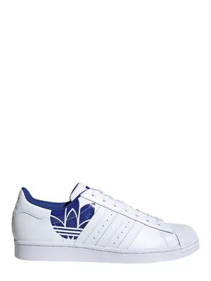 Adidas Superstar Trefoil Print Sneakers - Blue