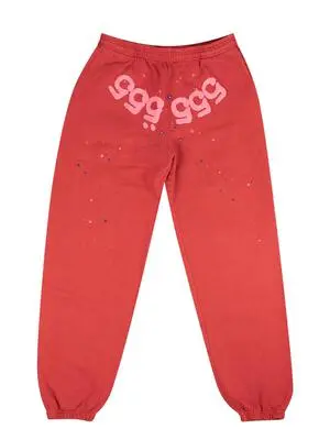 SP5DER Number 555 Sweatpants - Red