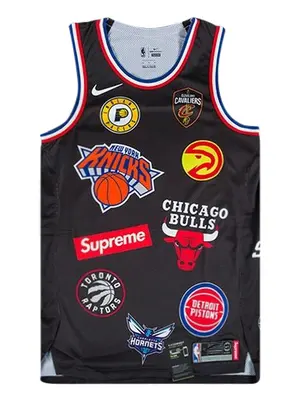 Supreme X Nike X Nba Teams Authentic Jersey - Black
