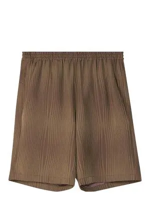 Needles Wave Stripe Basketball Shorts - Brown