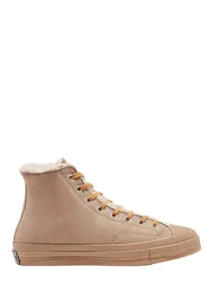 CONVERSE Tri Panel X Chuck 70 Hi 'khaki Shearling - Tan