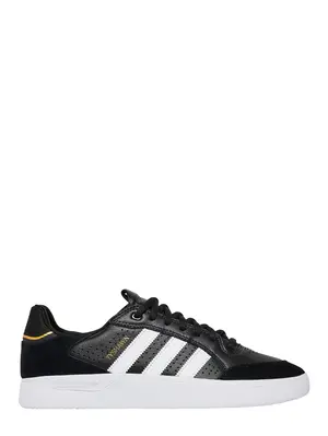 Adidas Tyshawn Low Metallic Leather Sneakers - Black