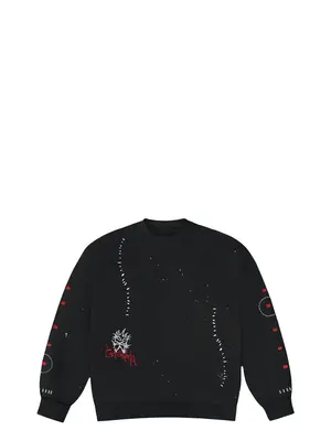 CACTUS JACK BY TRAVIS SCOTT Stitched Crewneck - Black