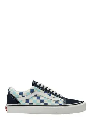 VANS Old Skool Checkerboard Sneakers - Blue