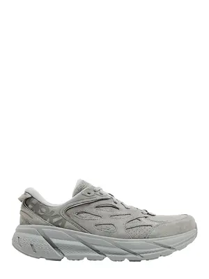 HOKA Clifton L Suede Sneakers - Grey