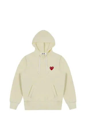 Play Comme Des Garcon Hoodie - Cream