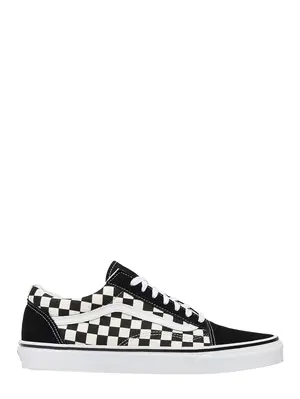 VANS Old Skool Checkerboard Sneakers - Black