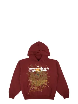 SP5DER Graphic Hoodie - Red