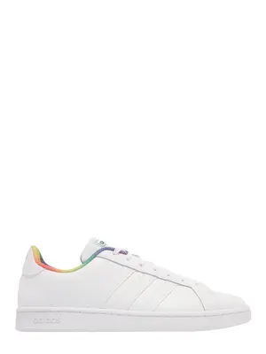 Adidas Grand Court Rainbow Pride Sneakers - White