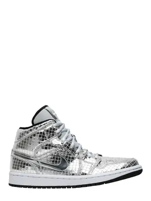 JORDAN Air Jordan 1 Mid SE Sneakers Silver