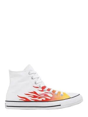 CONVERSE Chuck Taylor All Star High Archive Print Flame - White