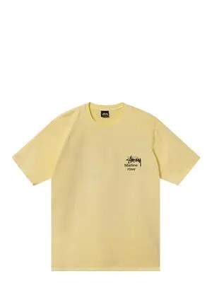 StÜssy X Martine Rose Collage Pigment Dyed Tee 'lemon - Yellow