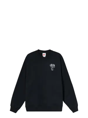 Nike X Stussy Nrg Zr Crew Fleece - Black