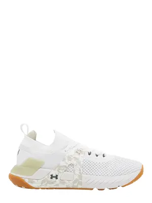 Under Armour Project Rock 4 Athletic Sneakers - White