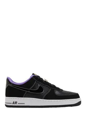 Nike Air Force 1 Low '07 Lv8 Emb 'world Champ Lakers' Sneakers - Black