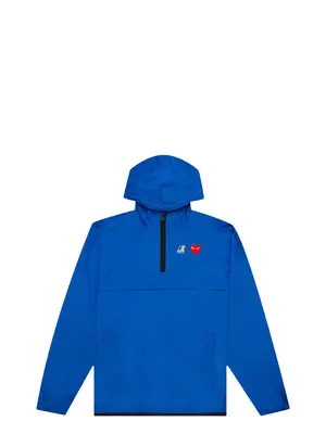 Play Comme Des Garcon X K Way Half Zip Jacket - Blue