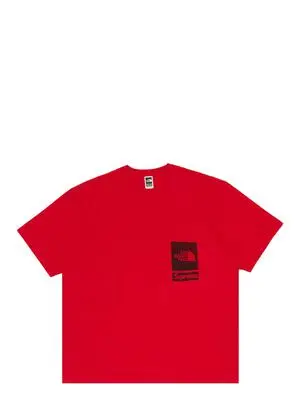 Supreme X The North Face Printed Pocket Tee - Red