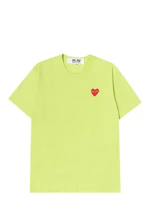 PLAY COMME DES GARCON Mini Heart Solid Tee 'green'