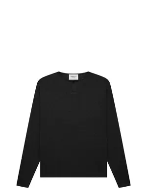 Fear Of God Thermal Henley Long-sleeve - Black