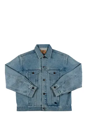 Supreme X Burberry Denim Trucker Jacket - Blue