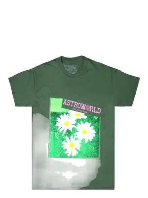 CACTUS JACK BY TRAVIS SCOTT Astroworld Festival Run Flower T-shirt - Green